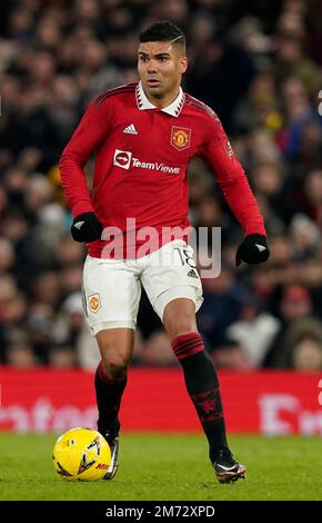 Manchester, England, 6th January 2023. Alex Iwobi of Everton gets ...