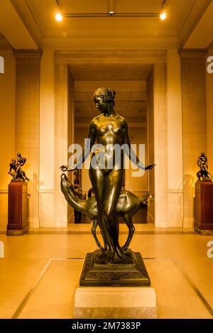Diana sculpture, National Gallery of Art, Washington, D.C., USA Stock ...