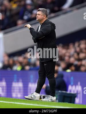 Simon Bassey Interim manager of Portsmouth during the FA Cup Third ...
