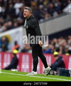 Simon Bassey Interim manager of Portsmouth during the FA Cup Third ...
