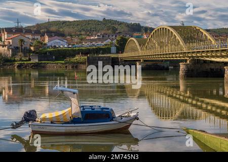 Rotary or Iron Bridge is located on the River Ason, Among Colindres and ...