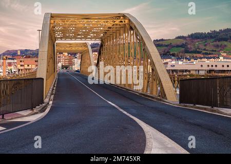 Rotary or Iron Bridge is located on the River Ason, Among Colindres and ...