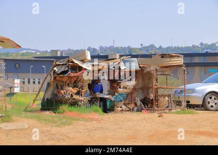 October 03 2022 - Mbabane in Swaziland, Eswatini: people buy and sell ...