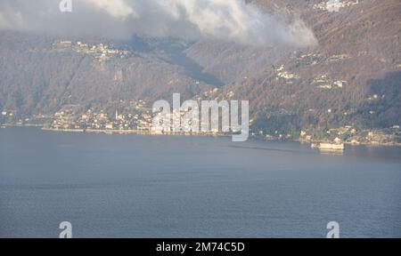 High angle view of Cannero Stock Photo - Alamy