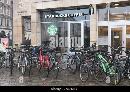 Copenhagen/Denmark/07 January 2023/Seattle coffee chain starbucks ...