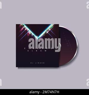 CD case layout design vector Stock Vector Image & Art - Alamy