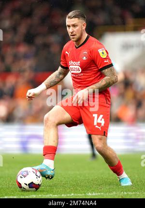 George Moncur of Leyton Orient in action with Mohamed Sylla of ...