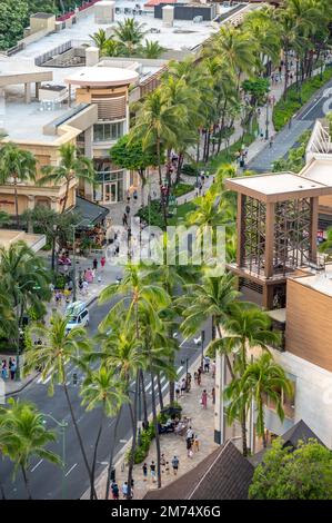 Honolulu, Hawaii - December 26, 2022: Surfboards on Waikiki Beach ...