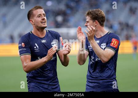 Scott Wootton and Alex Rufer of Wellington Phoenix thanks their ...
