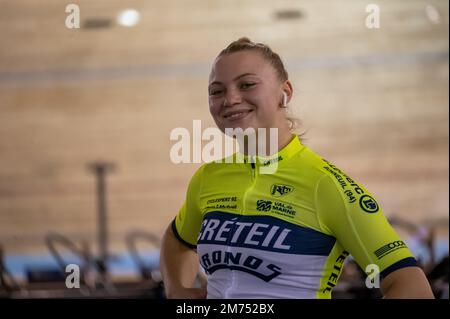 Julie MICHAUX, Women's Sprint during the Track Cycling French ...