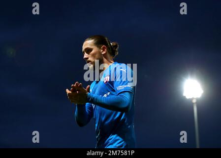 Chesterfield's Darren Oldaker during the Emirates FA Cup third round ...