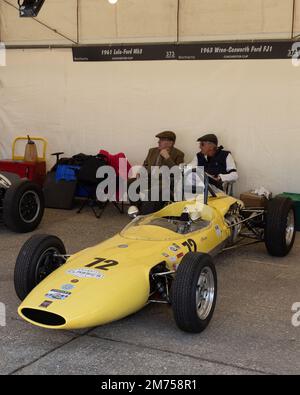 A 1963 Wren-Ford Formula Junior Grand Prix racing car at the 2022 ...
