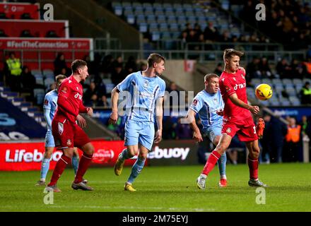 Wrexham's Max Cleworth during the Emirates FA Cup first round match at ...