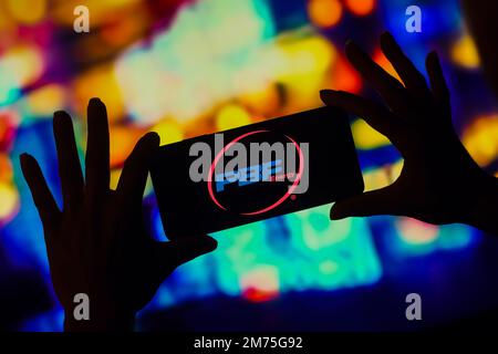 In this photo illustration, the PBF Energy Inc. logo is displayed on a ...