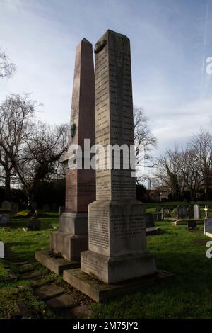 The Reformers' Memorial and an obelisk dedicated to the memory of ...