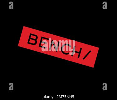 Bench Philippine clothing brand, logo, black background Stock Photo - Alamy