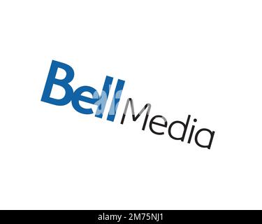 Bell Media, rotated logo, white background Stock Photo - Alamy