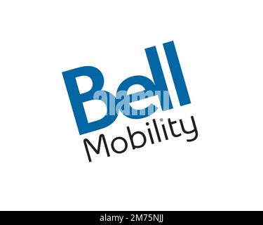 Bell Mobility, rotated logo, white background B Stock Photo - Alamy