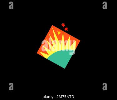 Brinker International, rotated logo, black background B Stock Photo - Alamy