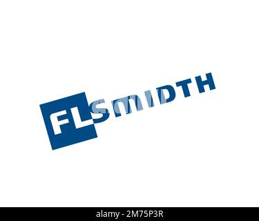 FLSmidth, rotated logo, white background B Stock Photo - Alamy