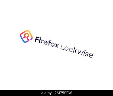 Firefox Lockwise, Logo, White background Stock Photo - Alamy