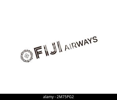 Fiji Airways, rotated logo, white background B Stock Photo - Alamy