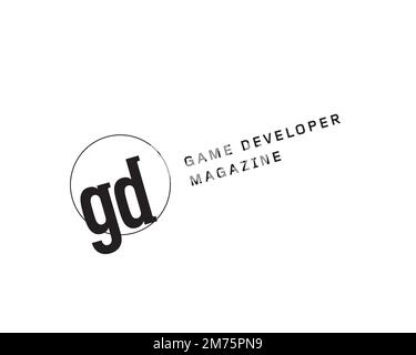 Game Developer magazine, rotated logo, white background B Stock Photo ...