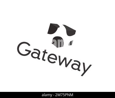 Gateway Inc. rotated logo, white background Stock Photo - Alamy