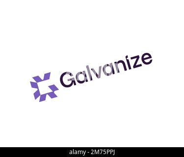 Galvanize software company, Logo, White background Stock Photo - Alamy