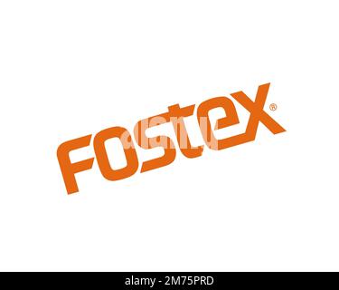Fostex, rotated logo, white background B Stock Photo - Alamy