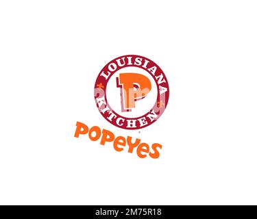 Popeyes, Logo, White background Stock Photo - Alamy