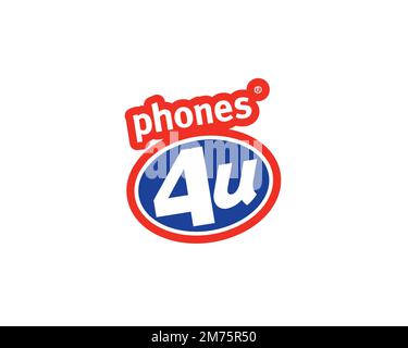 Phones 4u, Logo, White background Stock Photo - Alamy