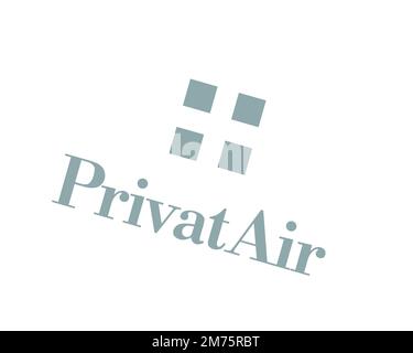 PrivatAir, rotated logo, white background Stock Photo - Alamy