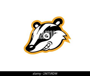 Privacy Badger, Logo, White Background Stock Photo - Alamy