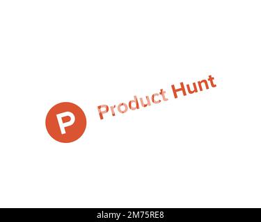 Product Hunt, Rotated Logo, White Background B Stock Photo - Alamy