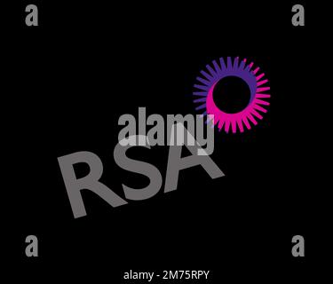 RSA Insurance Group, rotated logo, white background B Stock Photo - Alamy