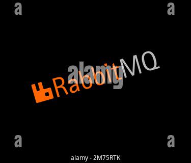 RabbitMQ, Logo, Black background Stock Photo - Alamy