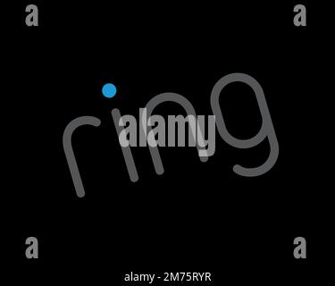 Ring Inc. logo, black background Stock Photo - Alamy