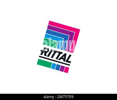 Rittal, rotated logo, white background Stock Photo - Alamy