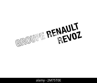 Revoz, rotated logo, white background B Stock Photo - Alamy