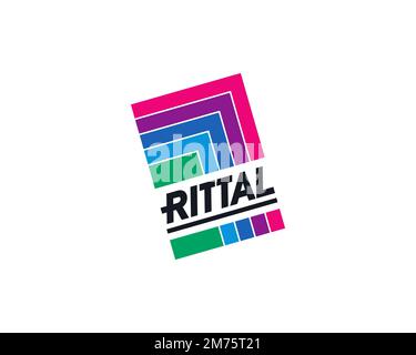 Rittal, rotated logo, white background B Stock Photo - Alamy