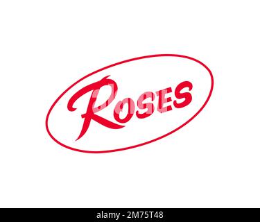 Roses store, rotated logo, white background B Stock Photo - Alamy