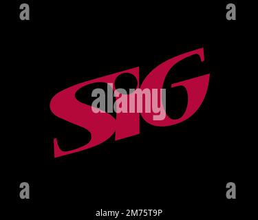 SIG plc, Logo, Black background Stock Photo - Alamy