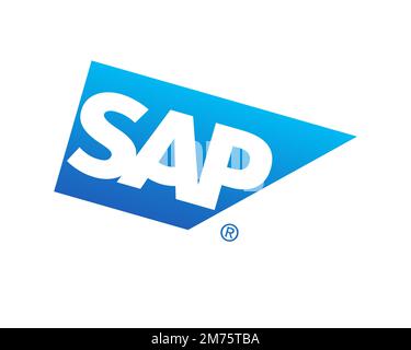 SAP SE, rotated, white background, logo, brand name Stock Photo - Alamy