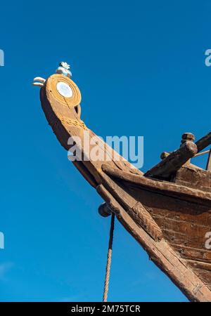 Fatah Al- Khair, traditional Omani dhow ship, Sur Maritime Museum, Oman ...