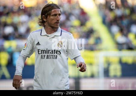 Villarreal, Spain, January 7, 2023. Luca Modric of Real Madrid during ...