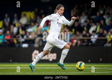 Villarreal, Spain, January 7, 2023. Luca Modric of Real Madrid during ...