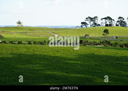 Puhinui Reserve, the site of the volcanic Puhinui Craters in Manukau ...