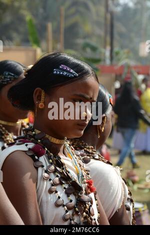 “The Bonda tribe” is one of India's most primitive tribes. They have a ...
