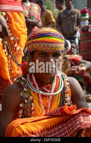 “The Bonda tribe” is one of India's most primitive tribes. They have a ...